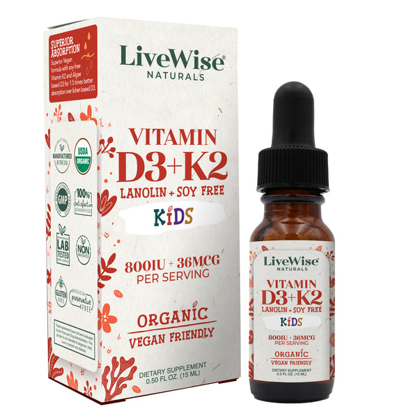 Kids D3+K2 - Live Wise Naturals